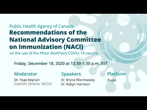 Recommendations of NACI on the Use of the Pfizer BioNTech COVID 19 Vaccine
