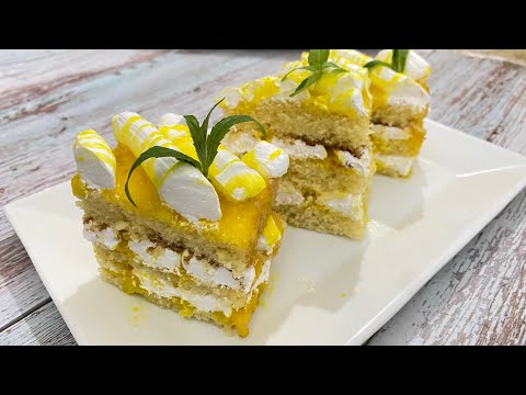 Coconut cake with lemon curd filling |Artistic Creations