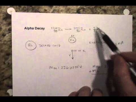 Nuclear Reactions Part F - Energy Released in an Alpha Decay