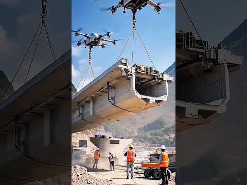 ai Railway Construction via Drones:The Technology of the Future #ai #shorts #military #wildlife