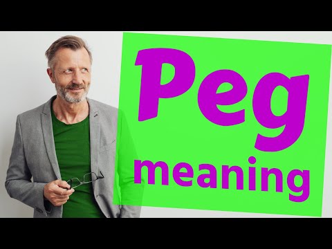 Peg | Meaning of peg