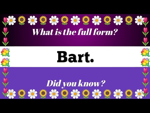 Full Form of Bart..