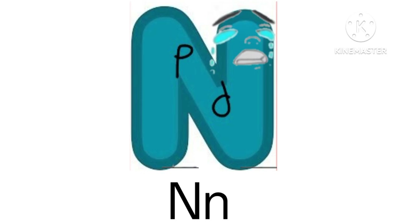 LETTER N BLUE CLIPART CRYING SOUND EFFECT 