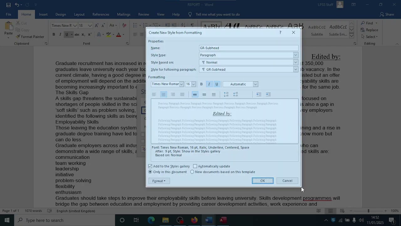 Cambridge IGCSE ICT 0417 - May/June 2018 Paper 2 Document Production