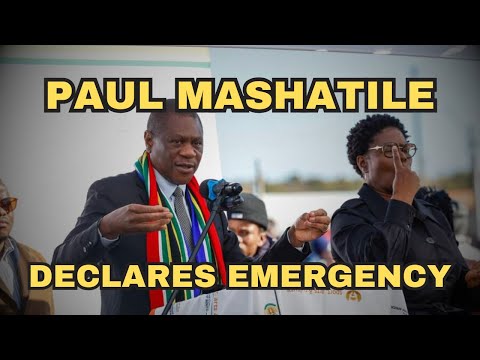 Paul Mashatile declares "Moral Emergency" as more than 50% of SA youth unemployed.