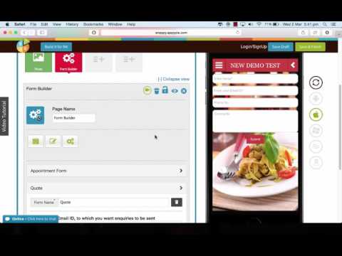 How to use the Form Builder feature in your app?
