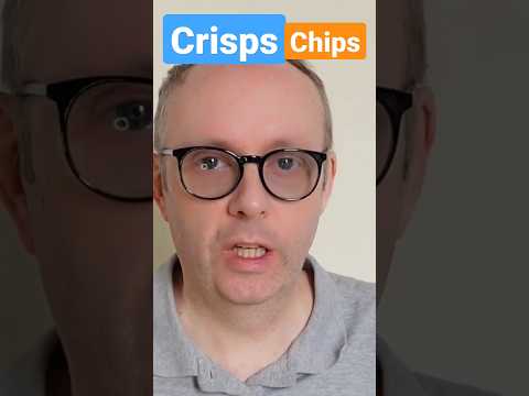 Crisps / Chips / French fries - British English with me, Frank #shorts