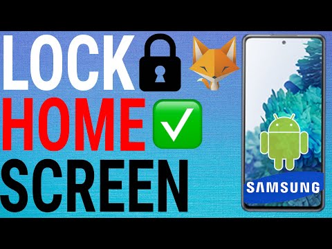 How To Lock Home Screen Layout on Samsung Galaxy Phones