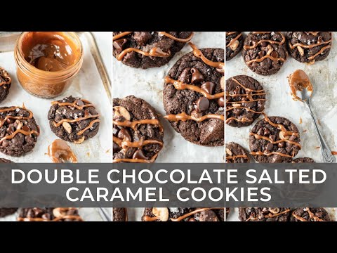 Super Yummy Double Chocolate Salted Caramel Cookies!