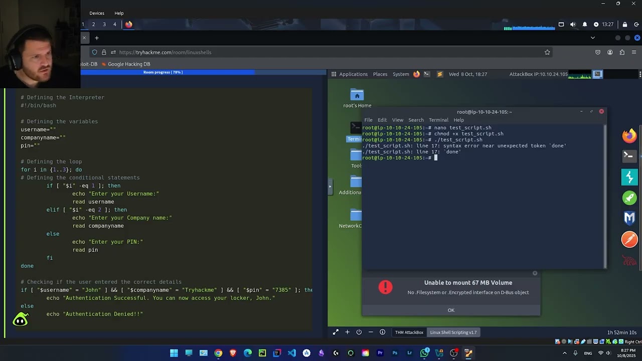 Linux Shells | Task 5 - The Locker Script
