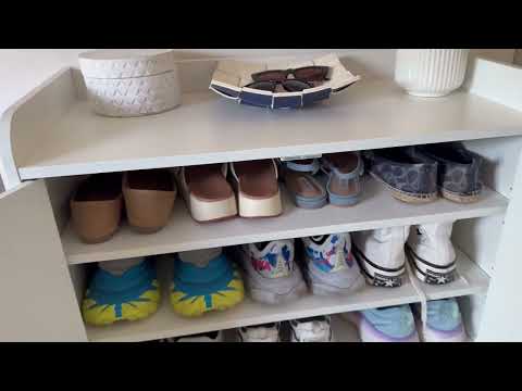 Mericonia Modern Shoe Cabinet with Metal Legs, Farmhouse Large 5 Tier Shoe Storage Cabinet Review