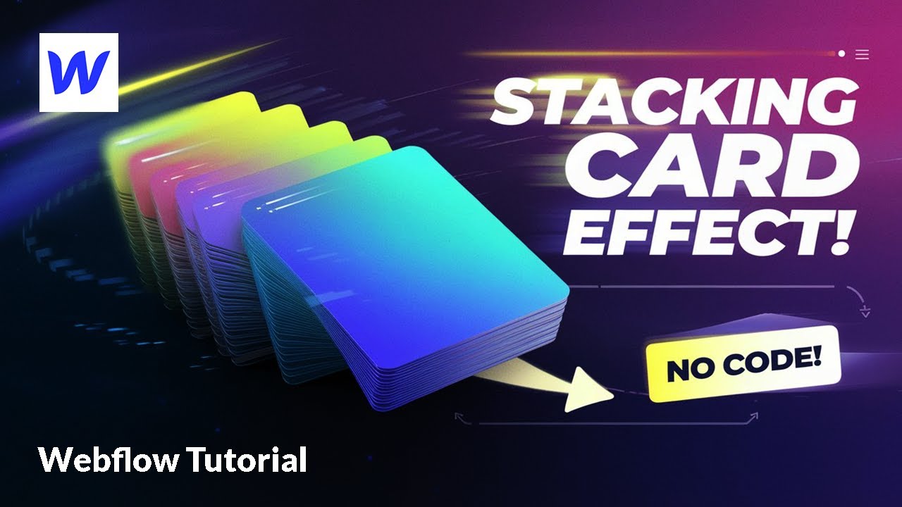 Stacking Card Effect While Scrolling in Webflow | Webflow Tutorial (No Code Needed!)