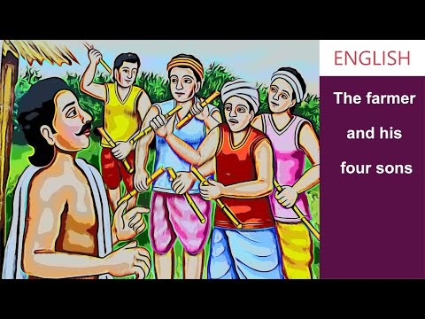 The farmer and his four sons in English | Unity is Strength | Fairy Tales | Moral Bedtime Stories