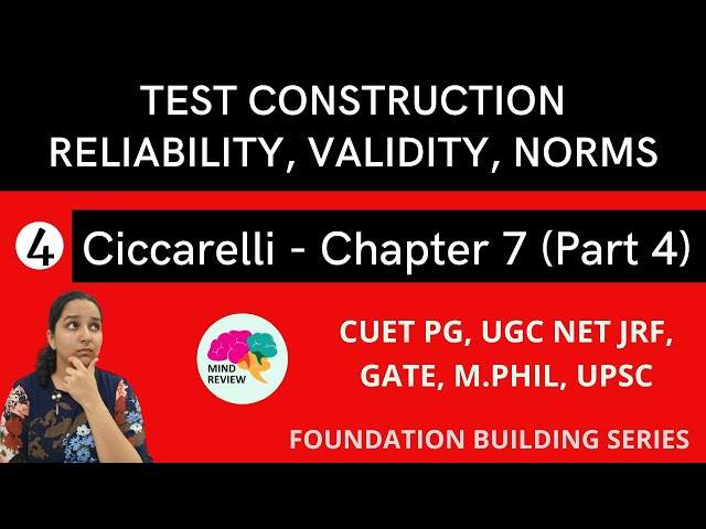 Understanding Test Construction in Psychology: Reliability, Validity ...