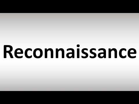 How to Pronounce Reconnaissance? (CORRECTLY)