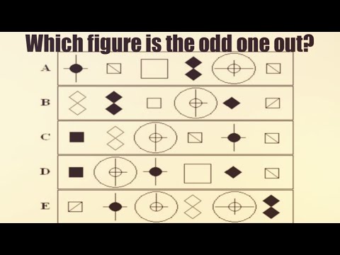 Abstract Reasoning: Which figure is the odd one out?