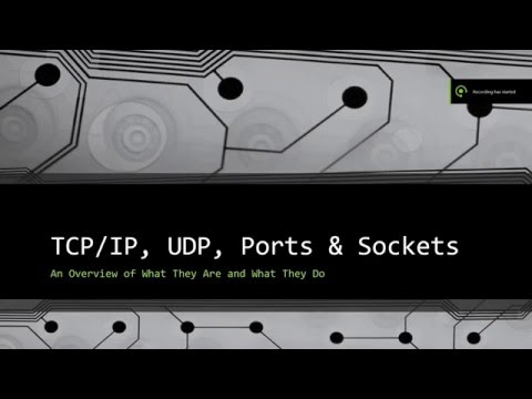TCP, IP, UPD, Sockets, And Ports - A Brief Explination