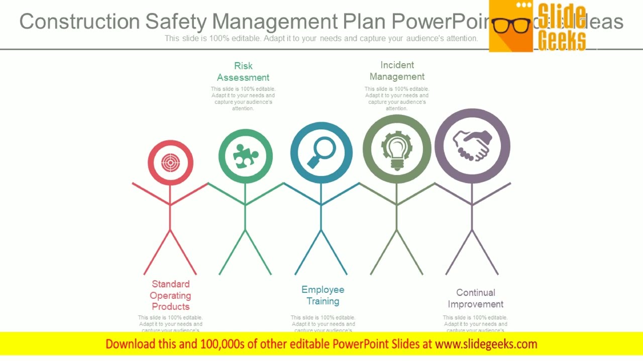 Construction Safety Management Plan Powerpoint Slides Ideas