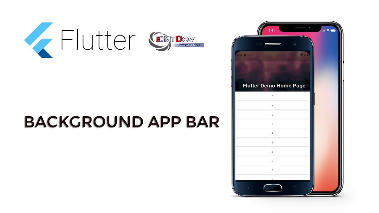 Flutter Tutorial - Background App Bar