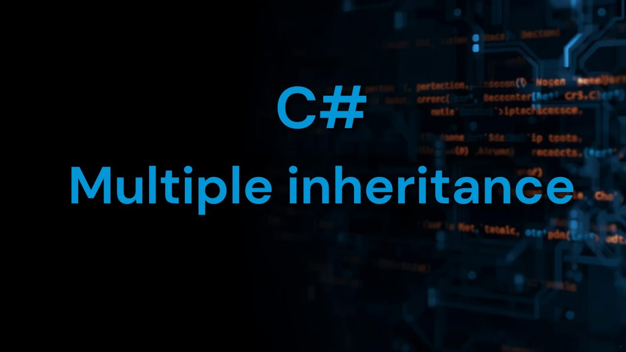 Multiple inheritance using interfaces in C# | C# object-oriented programming | C# oops