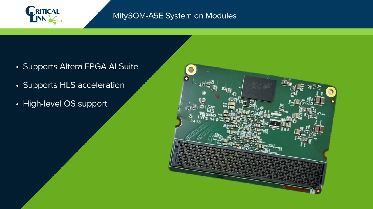 Get to know the MitySOM-A5E Mini: Critical Link's Agilex 5 FPGA system on module!
