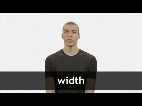 WIDTH definition and meaning | Collins English Dictionary