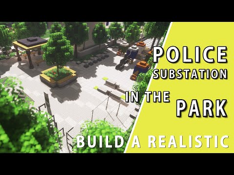 Police substation in the park Minecraft Map