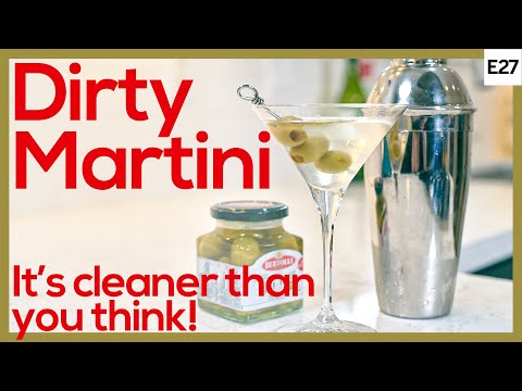 Dirty Martini Recipe with Gin | How to make the perfect Dirty Martini