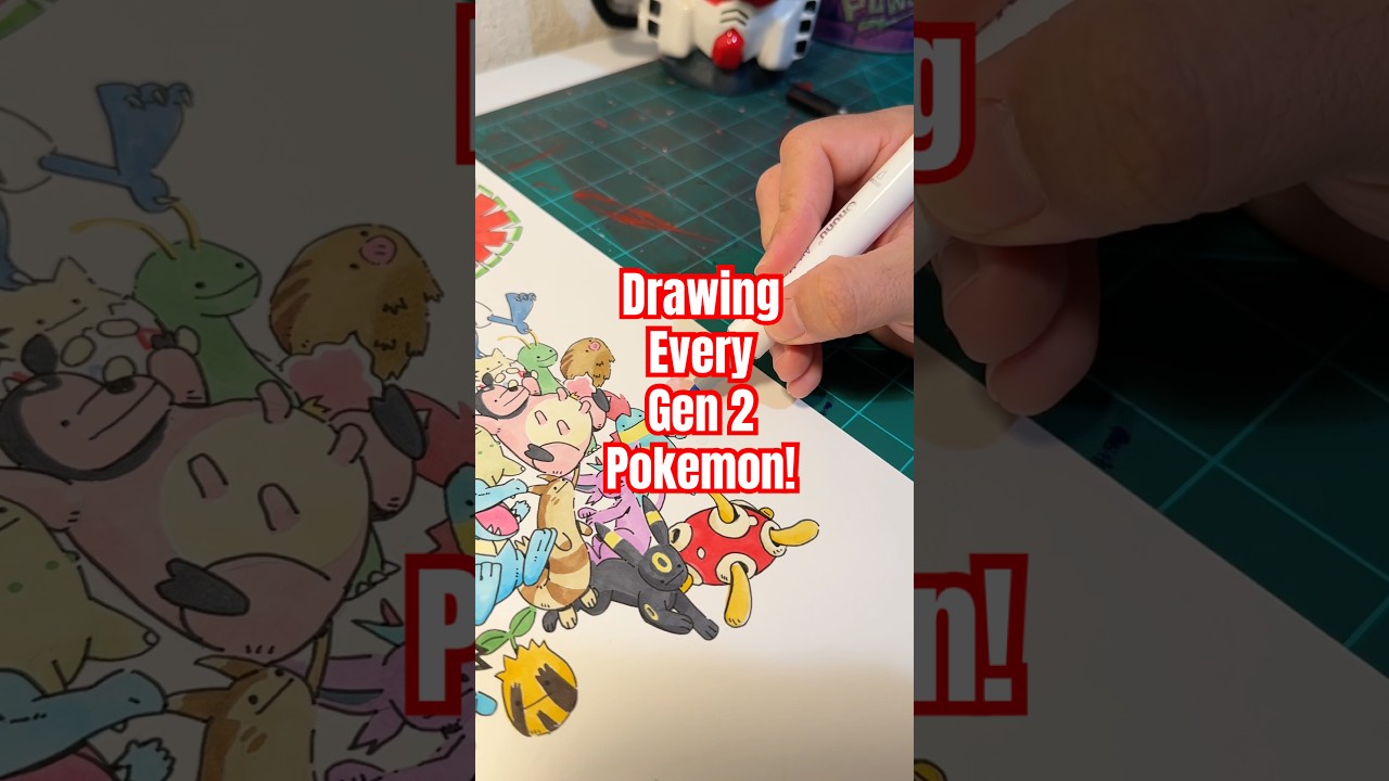 Can I draw every Gen 2 Pokémon as Ditto? #pokemon