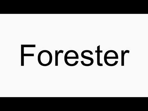 How to pronounce Forester