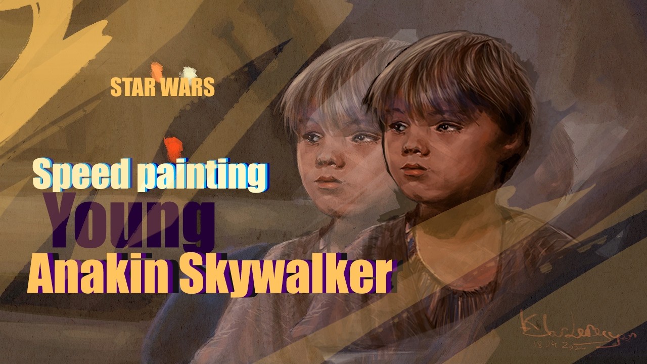 Speedpainting Young Anakin Skywalker Star Wars  Episode I