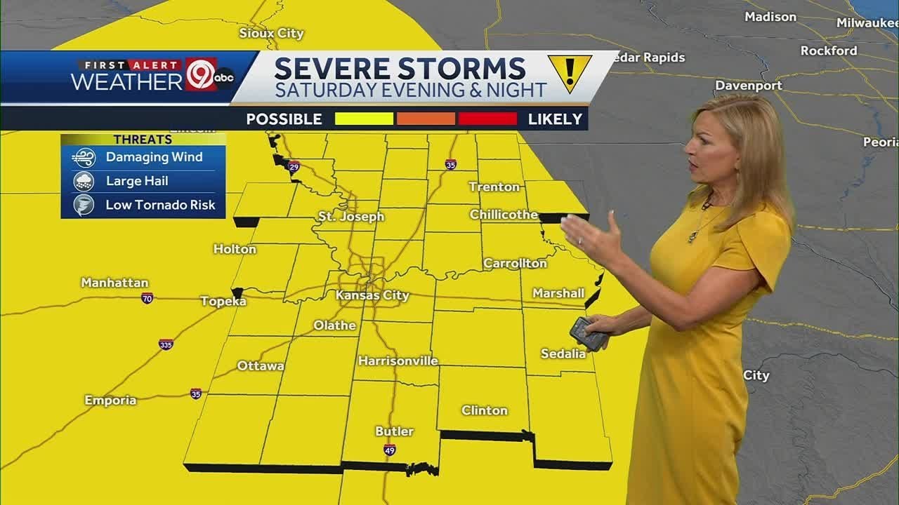 Severe storms are possible Saturday