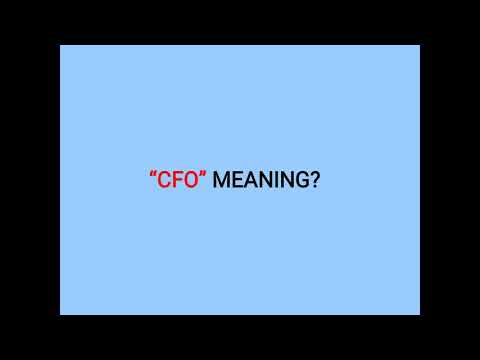 “CFO” MEANING?