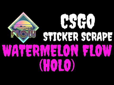 CSGO - Sticker | Watermelon Flow (Holo) - Scrape - Counter Strike (EASTER EGG)