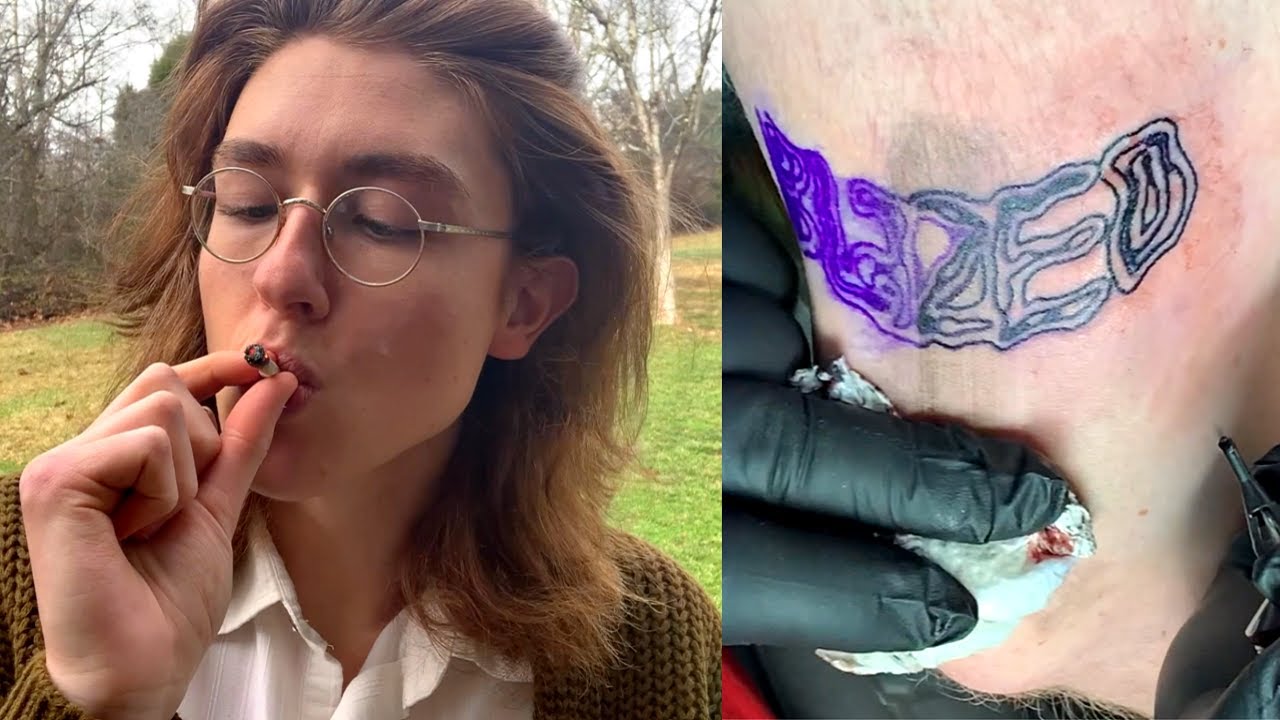 getting tatted while stoned *vlog*