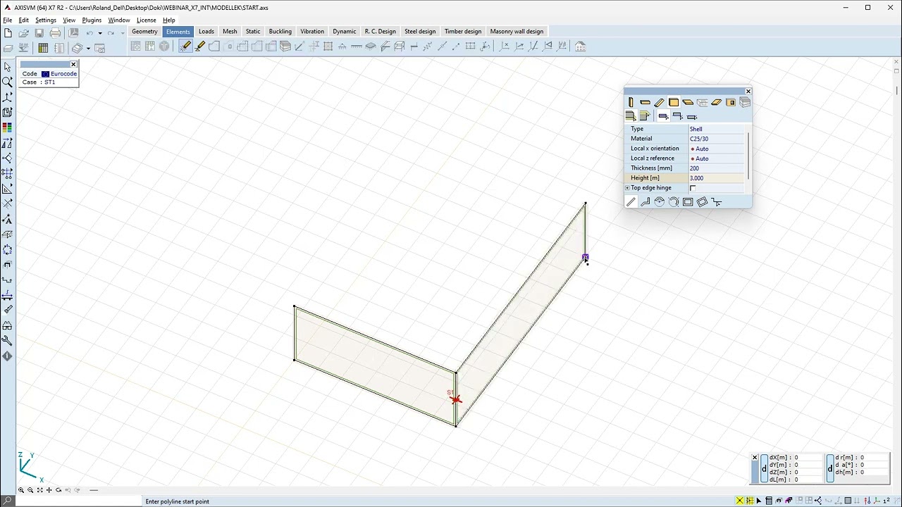 What's new in X7 #12 AUTOMATIC CALCULATION OF THE SHEAR CENTER OF THE STRUCTURE