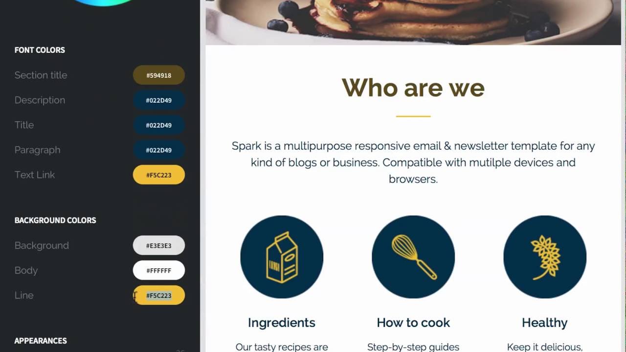 Spark: Change Section title color (StampReady)