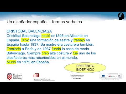 Španjolski jezik 8.r OŠ - Los diseñadores españoles