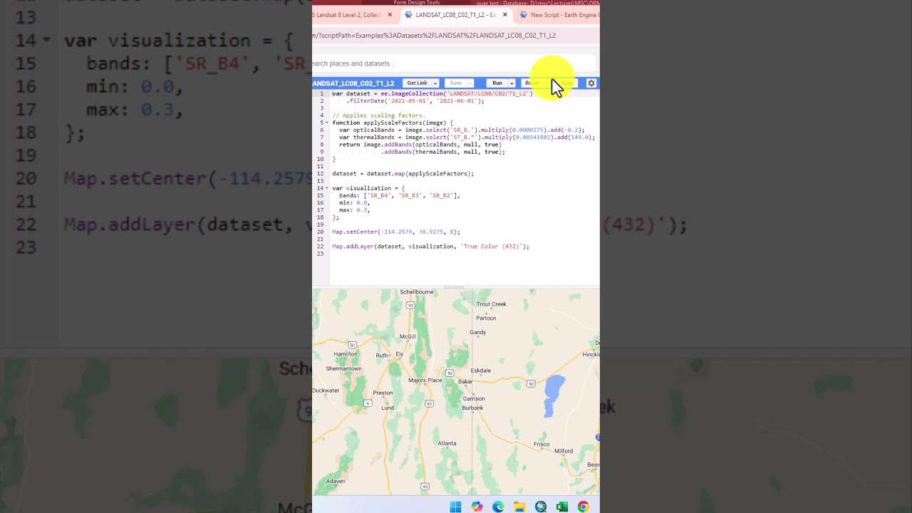 How to View Landsat Images in Google Earth Engine 🌍 #GEE #googleearthengine   #geospatial
