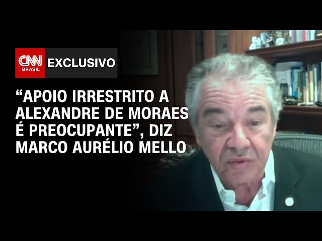 Moraes “vem errando“ e “apoio irrestrito“ ao ministro é preocupante, diz Marco Aurélio Mello à ...