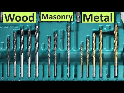 Types of Drill Bits - Wood, Masonry, Metal