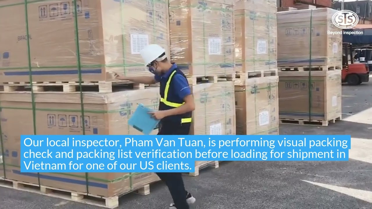 STS Inspection in Action - PV Module Container Loading Check (Vietnam)