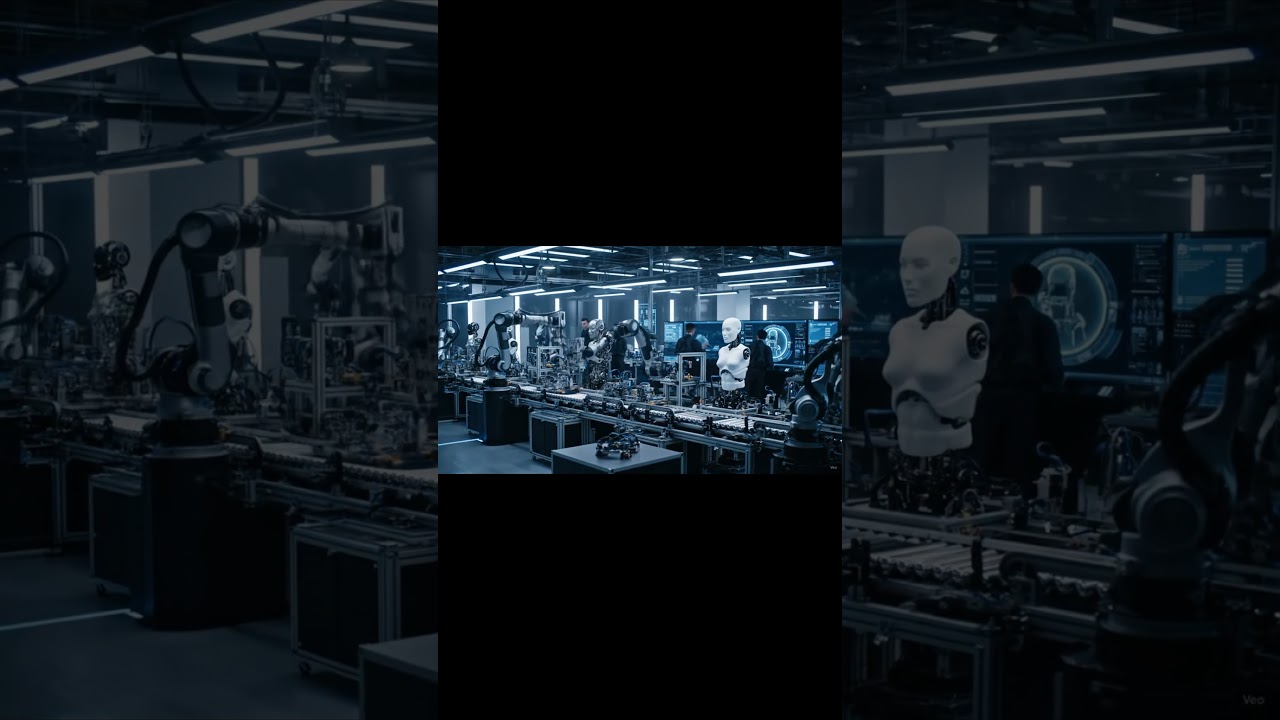 Watch Robots Being Built in a High-Tech AI Factory (AI Generated)