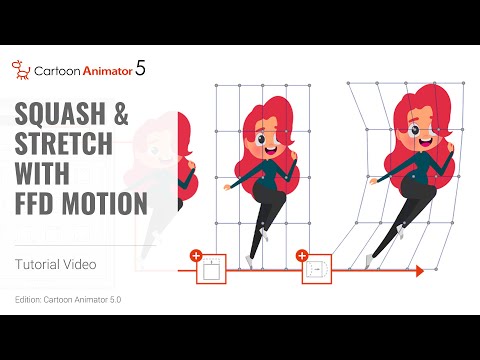 Create 2D Squash and Stretch Character Animation with FFD Motion Tools Video Lecture - Amazing ...