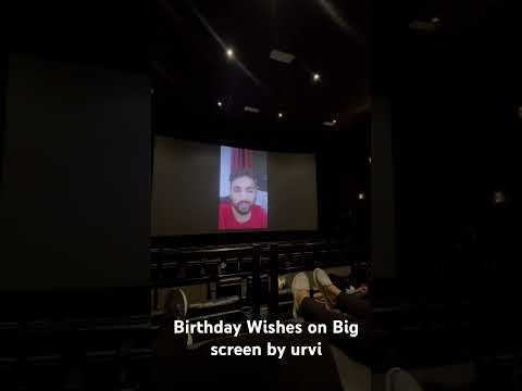 #birthdaywishes #theater #bigscreen #surprise
