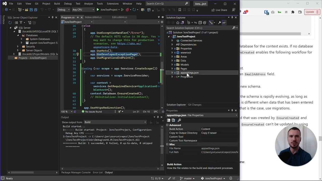 10 Using SQL Server Object Explorer in Visual Studio