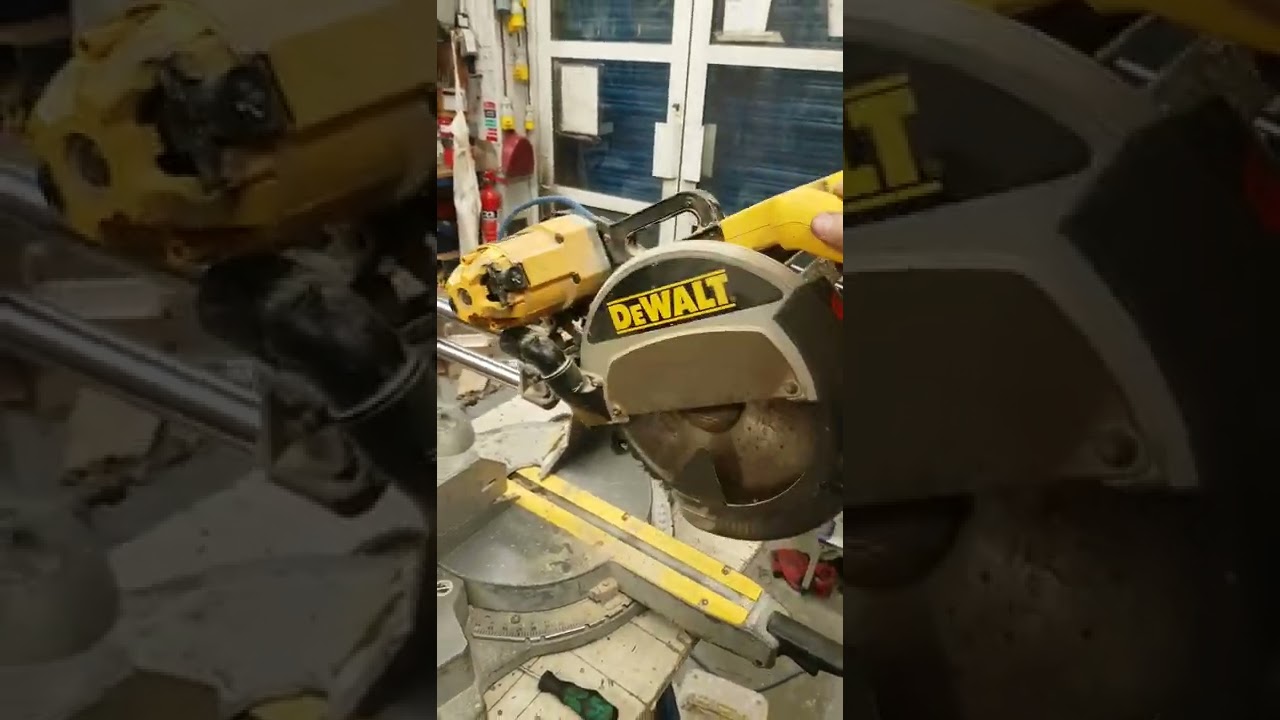 How to repair an old Dewalt DW708 miter saw.
