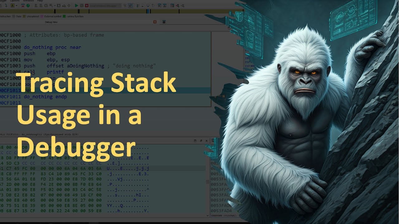 Tracing Stack Usage and Stack Frames in a Debugger