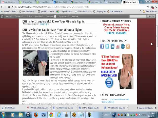 Fort Lauderdale Criminal Defense Video Library | Law Offices Of Robert ...