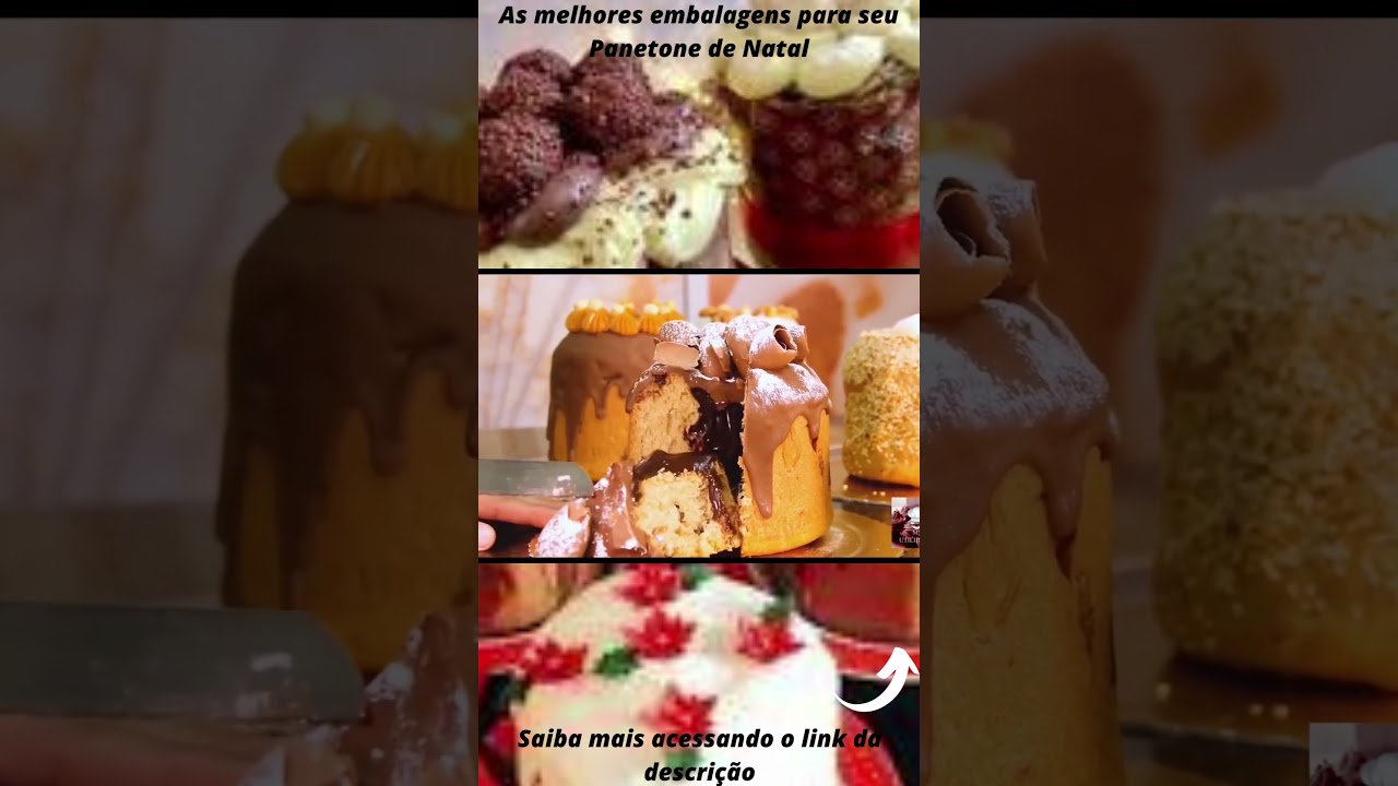 AS MELHORES EMBALAGENS PARA SEU PANETONE DE NATAL#SHORTS